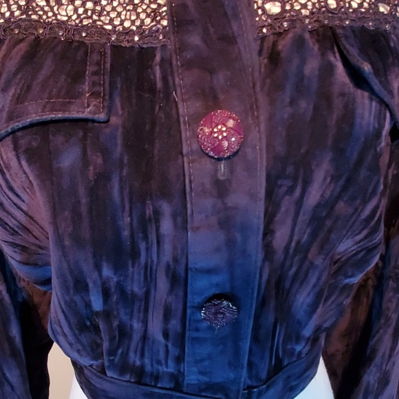 Lorraine Wardy | Jackets & Coats | Lorraine Wardy Crushed Velvet Jacket ...